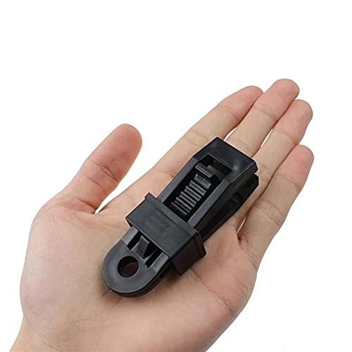 LMMDDP 20PCS Tent Canopy Clip Outdoor Wind Rope Clamps Awning Wind Rope Clips Camping Tent Accessories