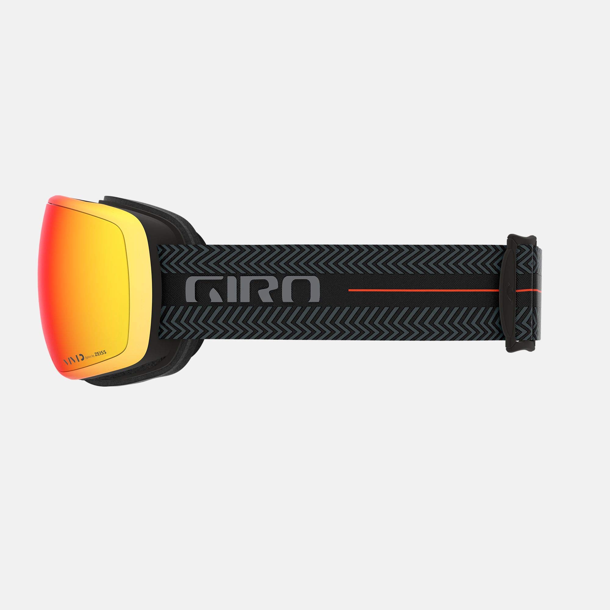 Giro Article Asian Fit Ski Goggles - Snowboard Goggles for Men - Black Wordmark Strap with Vivid Royal/Vivid Infrared Lenses