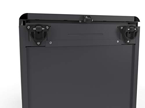 HON Basyx Commercial-Grade Modern Mobile Steel Pedestal, Filing Cabinet, Standard, Charcoal