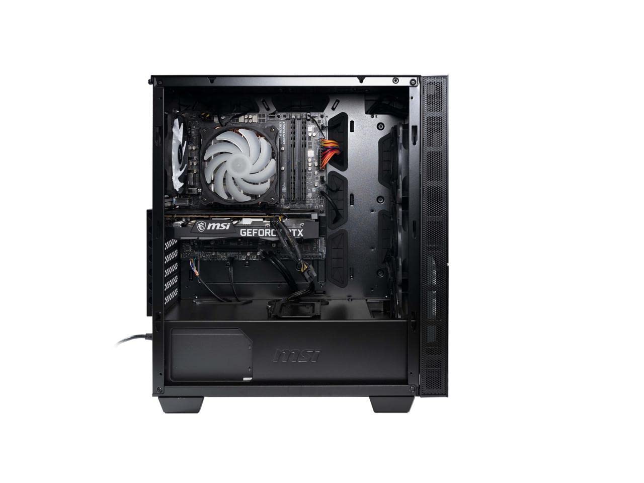 MSI Infinite ZS (Full) Gaming Desktop, AMD Ryzen R5-5600X, GeForce RTX 3050, 16GB Memory (Dual-CHL), 500GB SSD, WiFi 6, USB Type-C, VR-Ready, Windows 11 Home (5TH-401US)