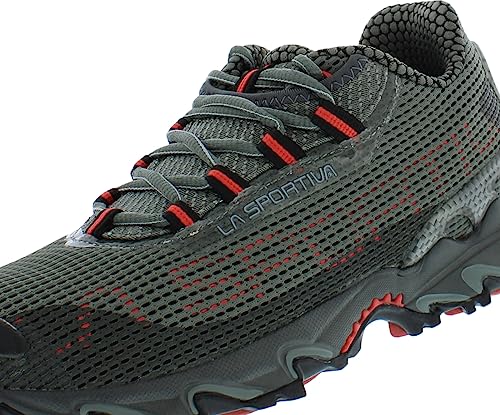 La Sportiva Womens Wildcat Trail Running Shoe, Clay/Hibiscus, 9/9