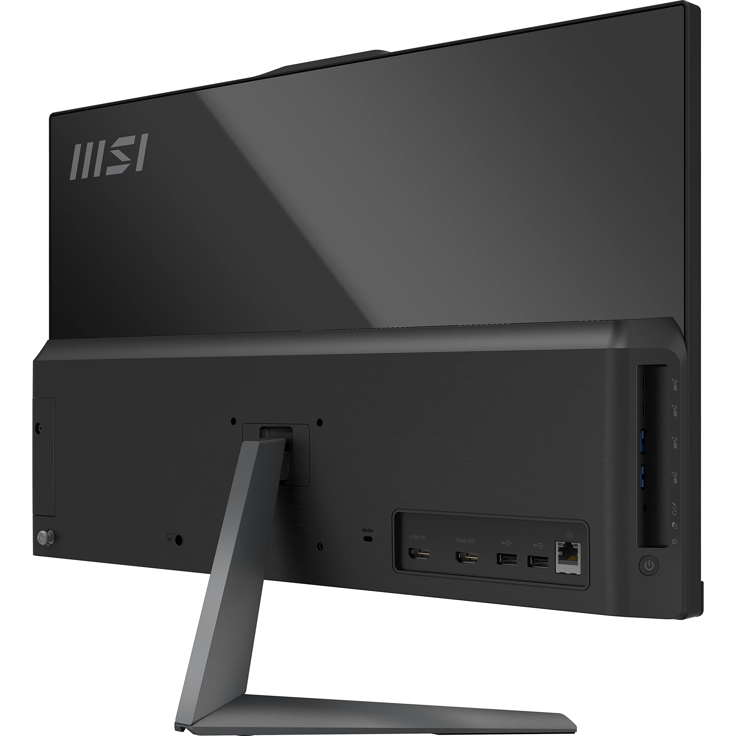 MSI Modern AM242T AIO Desktop, 23.8" FHD Touchscreen, Intel Core i3-1115G4, 8GB Memory, 256GB SSD, WiFi 6, BT 5.1, FHD Webcam, Black, Windows 11 Home (11M-1431US)