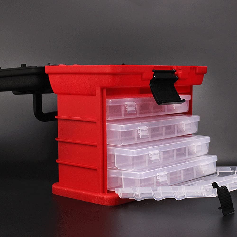LMMDDP Multifunctional Fishing Box 4-layer Storage Box Storage Box Fishing Tool Box Fishing Collection Box