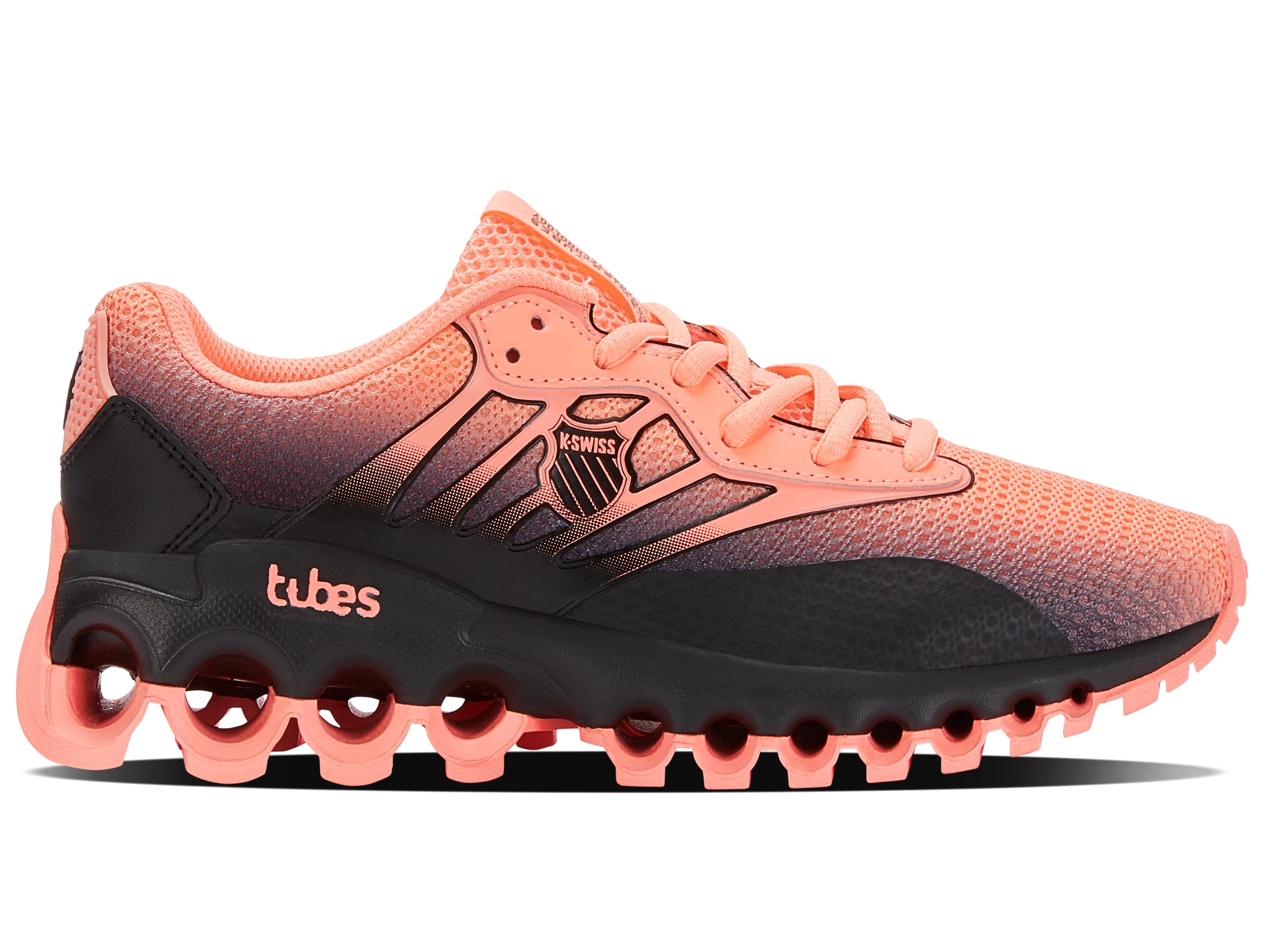 K-Swiss Women's Tubes Sport Training Shoe, Lite Neon Coral/Black, 8 M