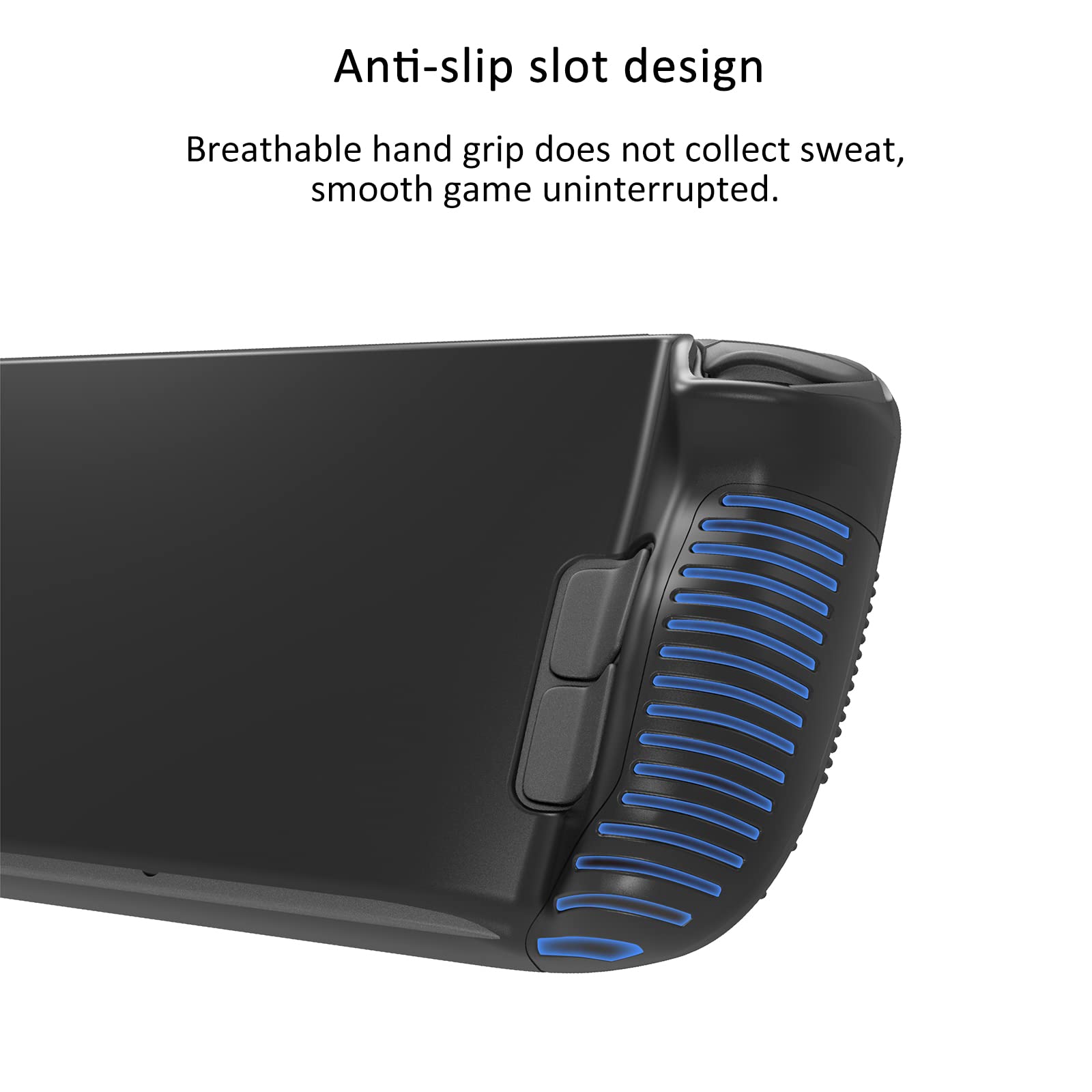 Joso Protective Case for Steam Deck, Precise Alignment of Holes, Anti-Slip & Sweat-Proof, Silicone Cover for Steam Deck Accessories