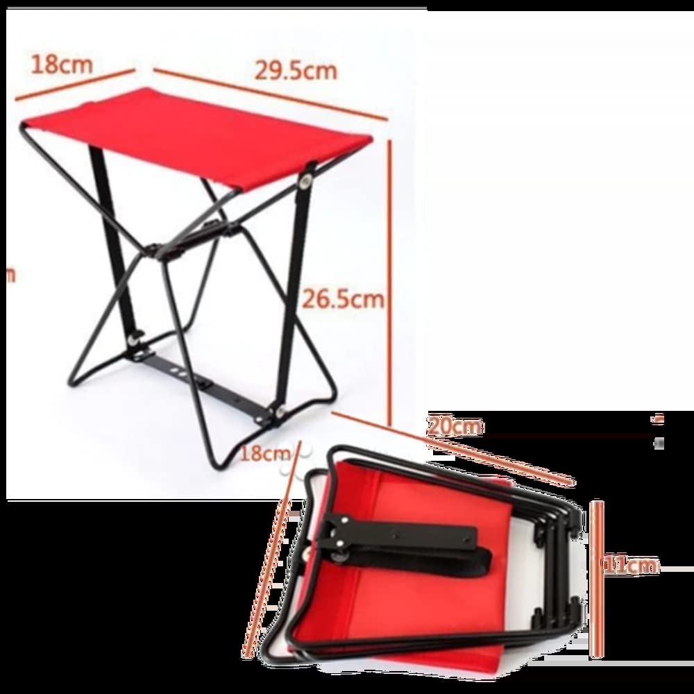 LMMDDP Portable Folding Chair Amazing Pocket Outdoor Fishing Stool with Carry Bag