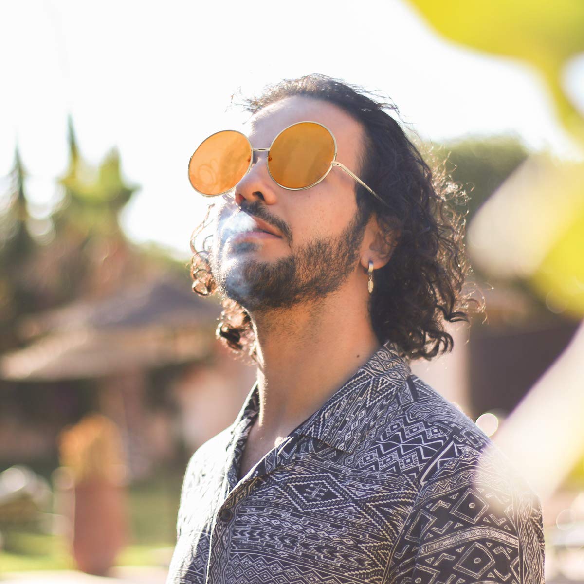 Hippie Glasses Disco Hippy 70’s Sunglasses 60’s Cool Funky Shades quavo Orange