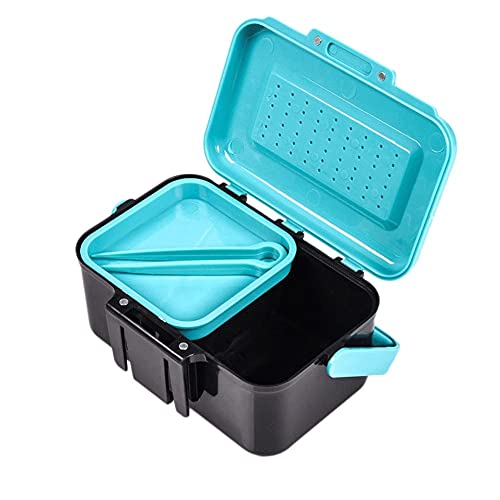 LMMDDP Portable Bait Storage Box Fishing Tackle Container Box Hanging Waist Box Fishing Tackle Accessory Box