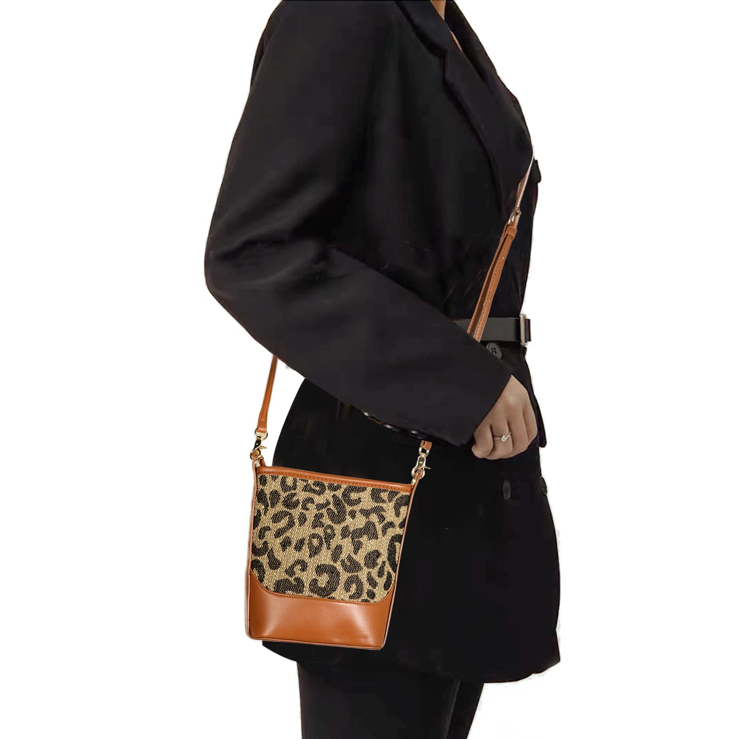 Montana West Crossbody Bag 2 pcs Purses Set Small Leopard Handbags with Wallet for Women MWC2-114LP