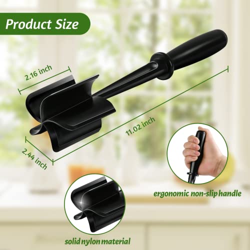 Meat Chopper, Hamburger Chopper, Potato Masher-Professional Multifunctional Heat Resistant Nylon Ground Beef Smasher Kitchen Tools And Gadgets, Safe For Non-Stick Cookware