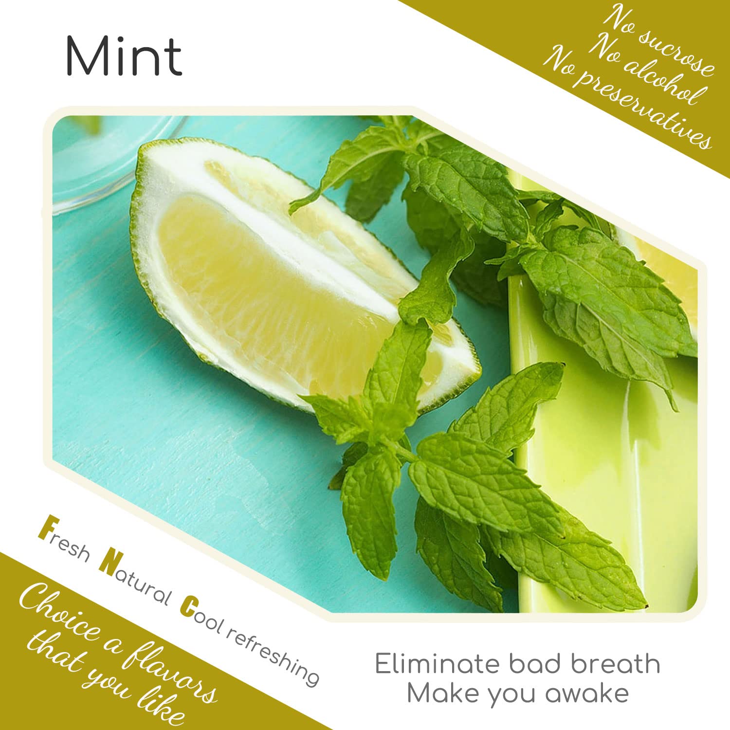 Mint Bomb for AusKit Electric Mouth Spray Breath Spray Bad Breath Fresheners(No Host)
