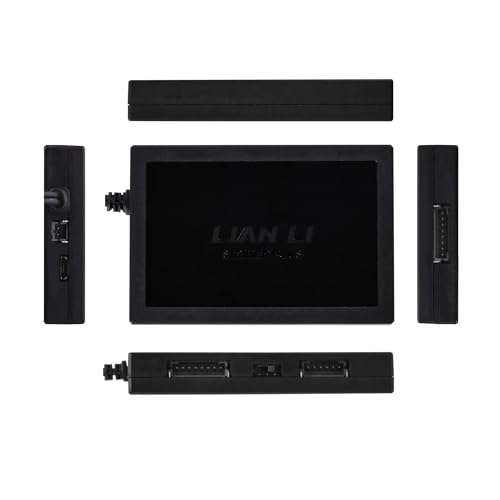 Lian Li Strimer Plus V2 24 Pin (PW24-PV2) -Addressable RGB Power Extension Cable (Strimer L-Connect 3.0 Controller Included) - for Motherboard Connector, PW24-PV2 BLACK