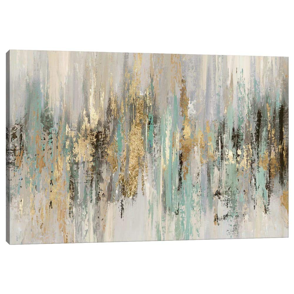 iCanvas TOR189 Dripping Gold I Canvas Print by Tom Reeves, 12" x 18" x 1.5" Depth Gallery Wrapped