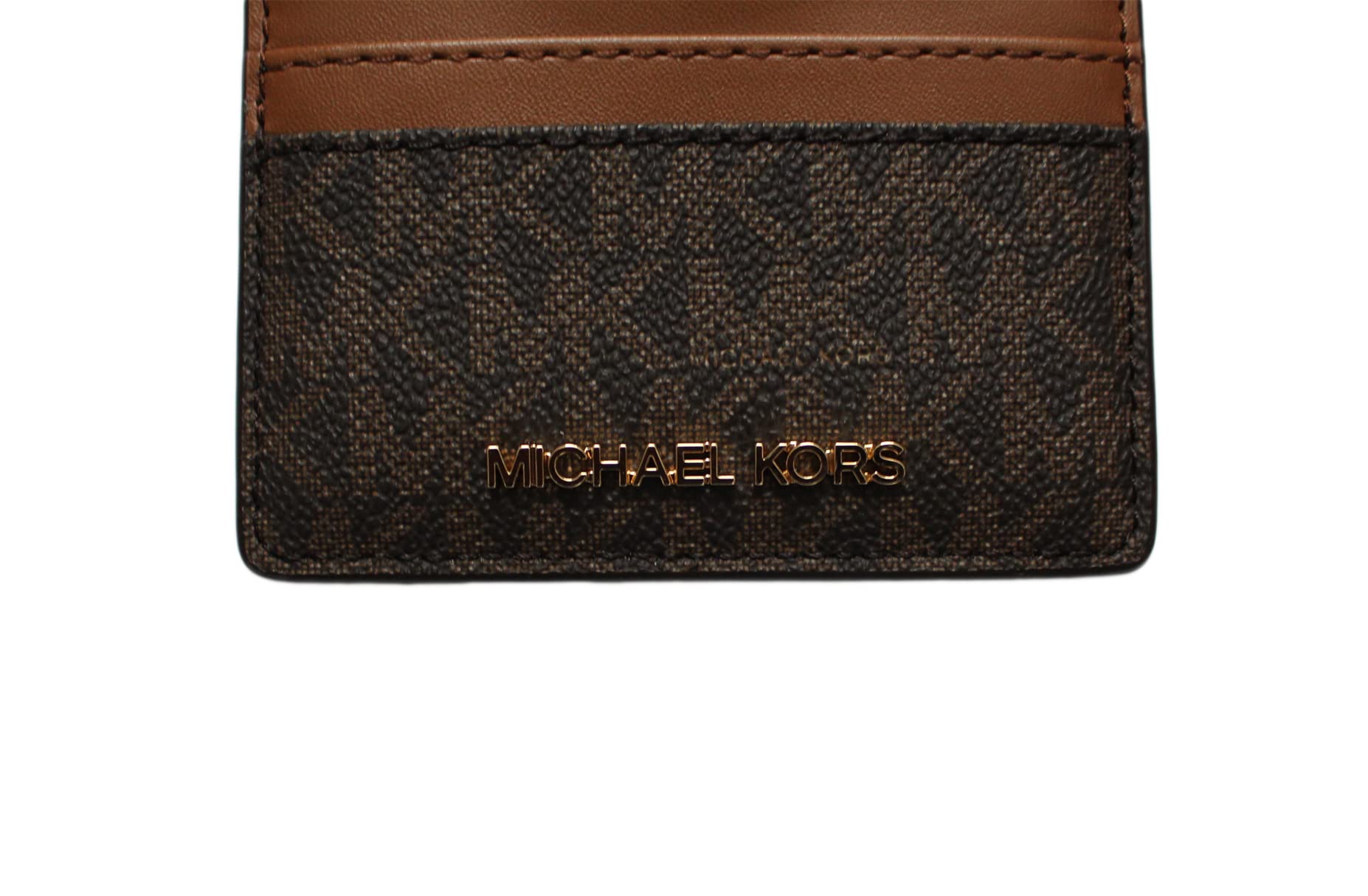 Michael Kors Large Card Holder Wallet Leather Brown
