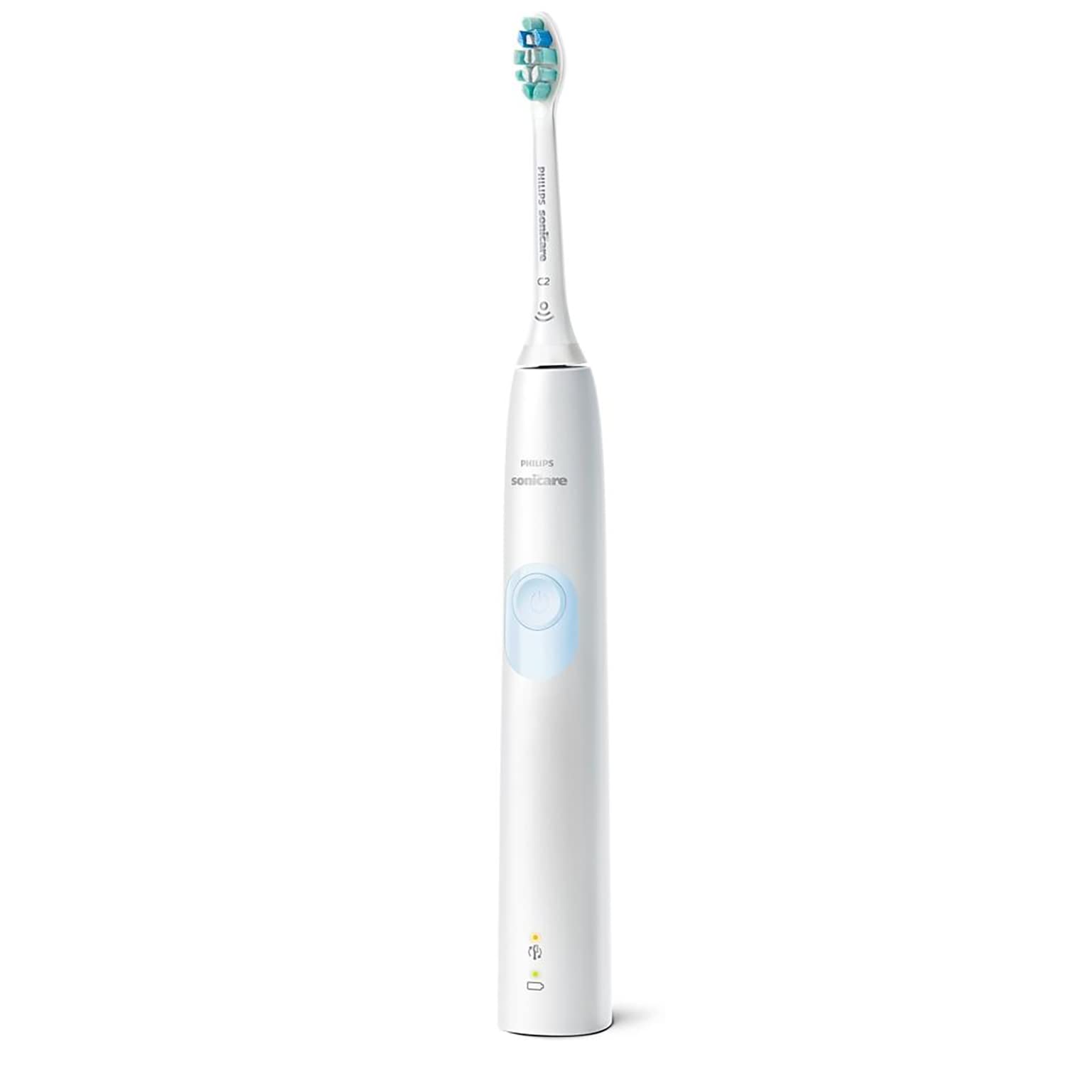 Philips Sonicare ProtectiveClean 4300 Rechargeable Electric Power Toothbrush, 2 Pack - White + White - Up to 2 Weeks Operating time - HX6402/85 - BROAG Random Color Electric Toothbrush