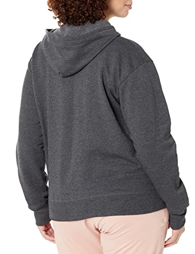 Hanes Women's EcoSmart Full-Zip Hoodie Sweatshirt, Slate Heather, Medium