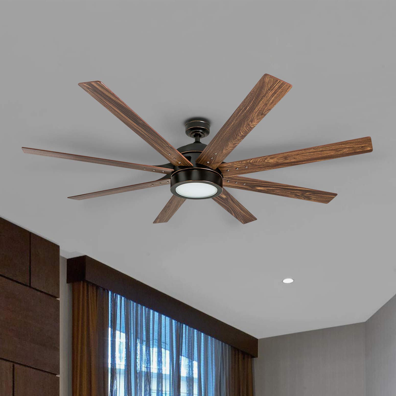 Honeywell Ceiling Fans 50609-01 Xerxes Ceiling Fan, 62, Oil Rubbed Bronze (Renewed)