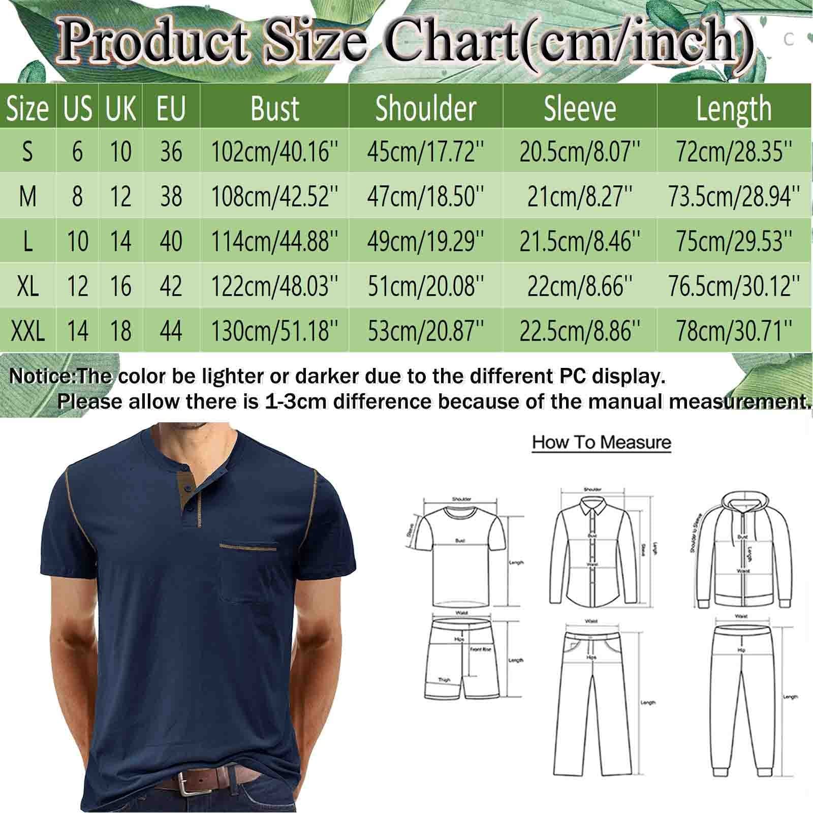 Male Spring and Summer Retro Business Casual Travel Multi Buttons O Neck Solid Color T Shirt Short Sleeve Top