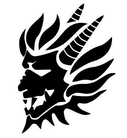 Japanese Road Devil JDM Drift King Decal Vinyl Sticker Auto Car Truck Wall Laptop 5.5" Tall - Black Color