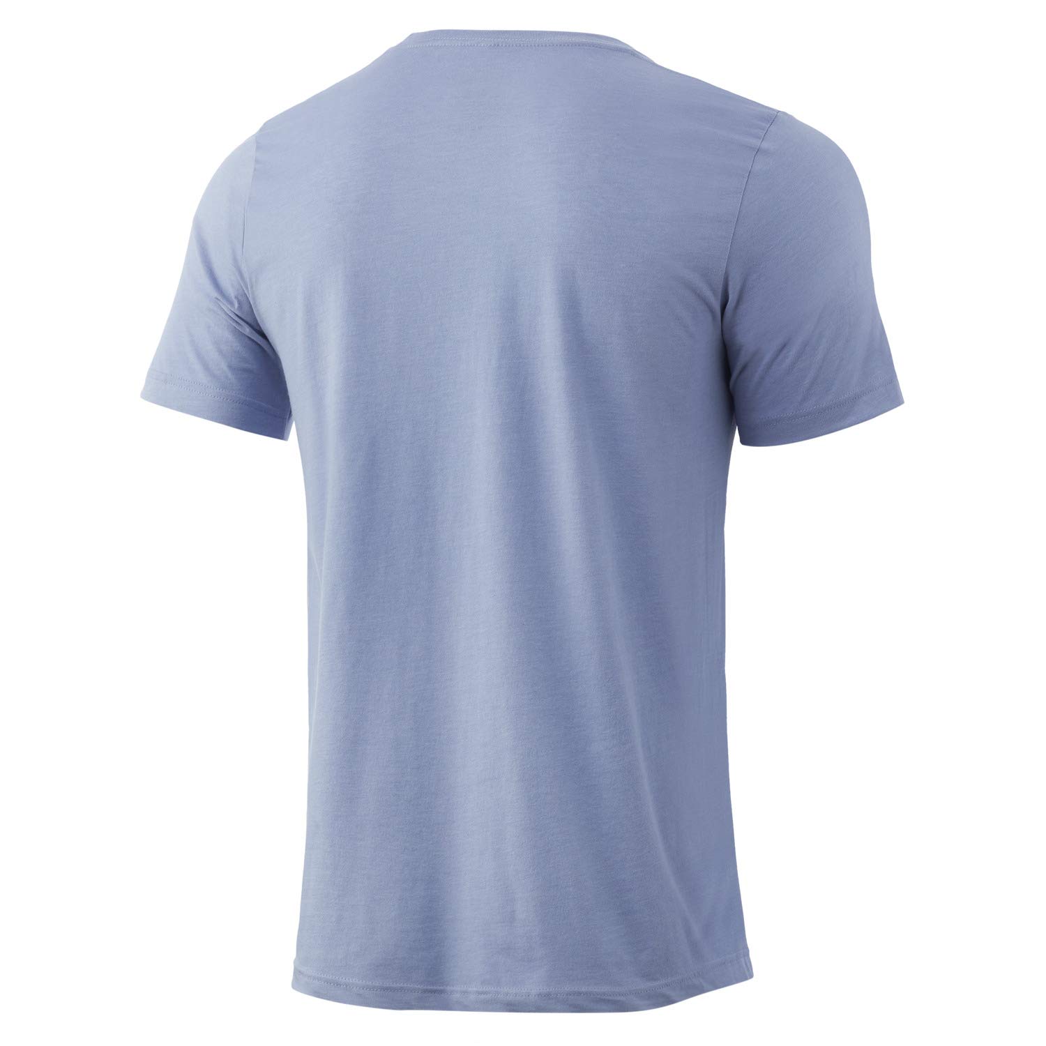Huk Men's Performance Fishing Logo Tee-Short Sleeve | Quick-Dry, Sharkskin Heather, Small
