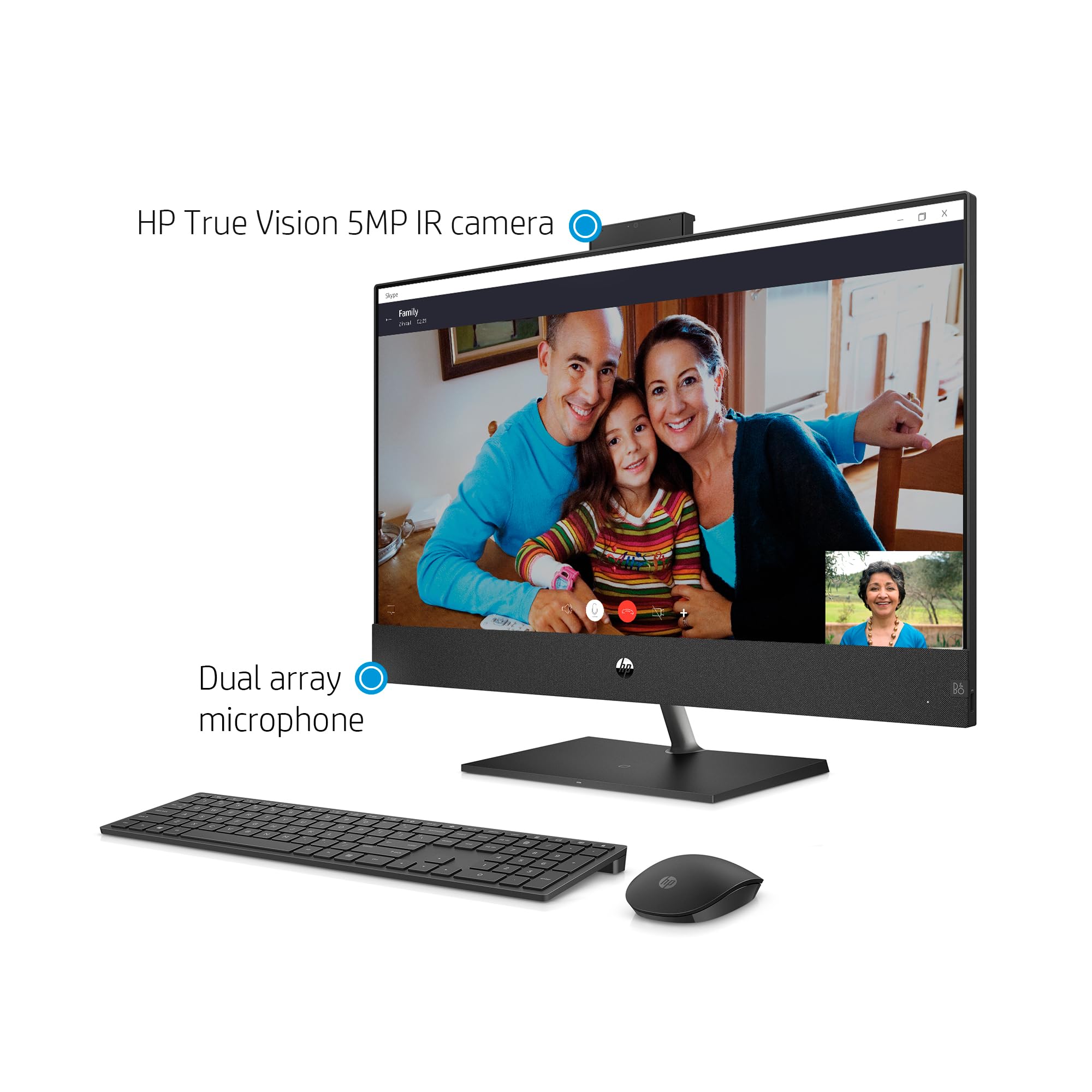 HP Pavilion 27 Touch Desktop 2TB SSD 64GB RAM Win 11 PRO (Intel Core i9-13900K Processor with Turbo Boost to 5.80GHz, 64 GB RAM, 2 TB SSD, 27-inch FullHD Touchscreen) PC Computer All-in-One