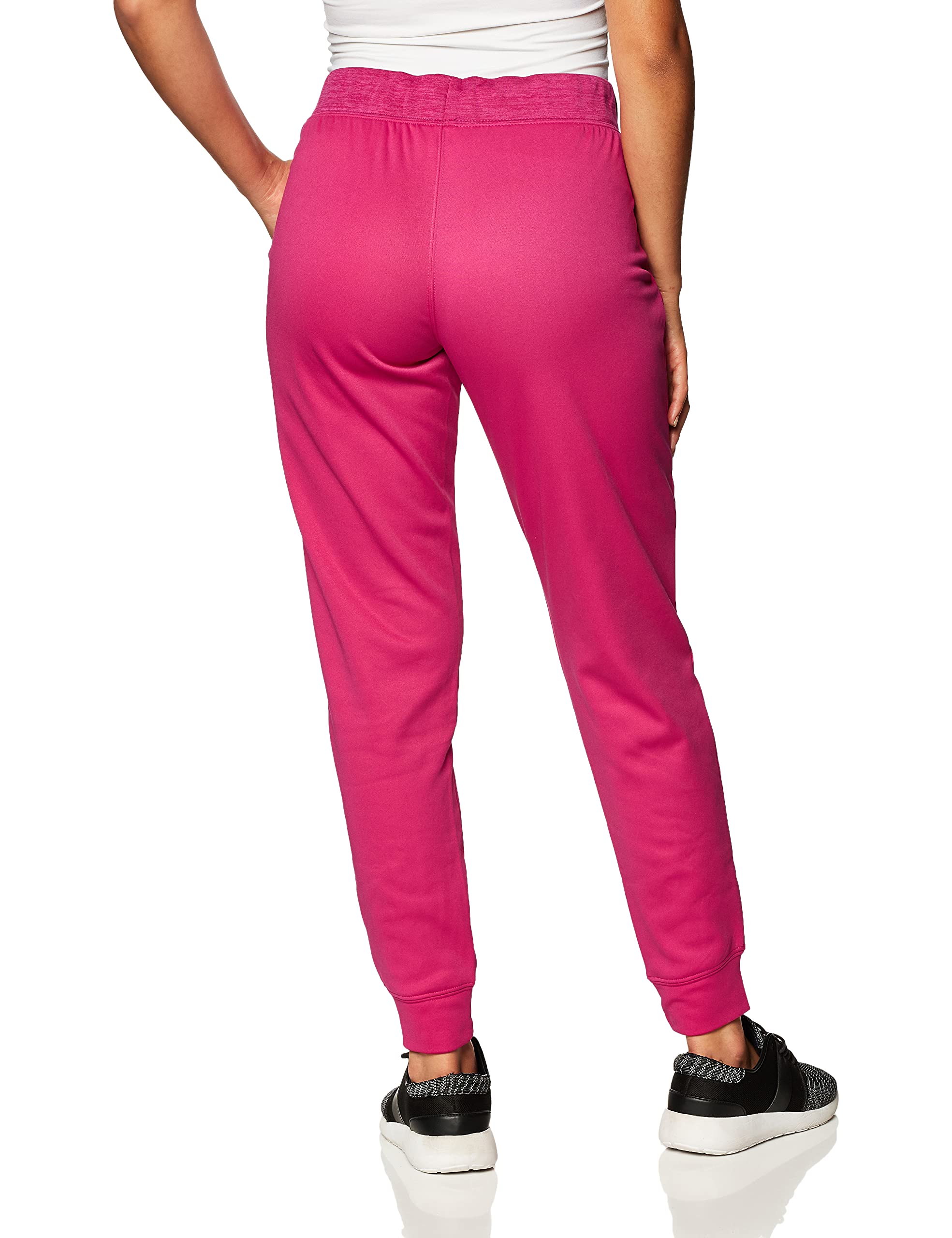 Hanes womens Sport Performance Fleece Jogger With Pockets Pants, Fresh Berry Solid/Fresh Berry Heather, Medium US