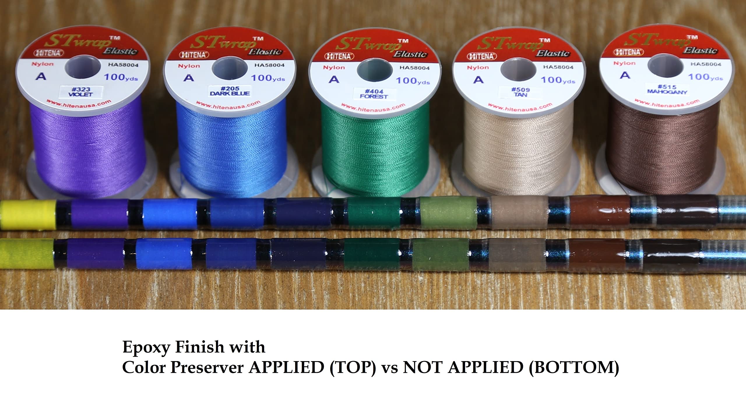 Hitena STWRAP Rod Wrapping Thread - Nylon Winding Thread. Wraps Super Easy. Sits Perfectly Flat on Blank. Less Fuzzy. Most Acclaimed by Professional Builders