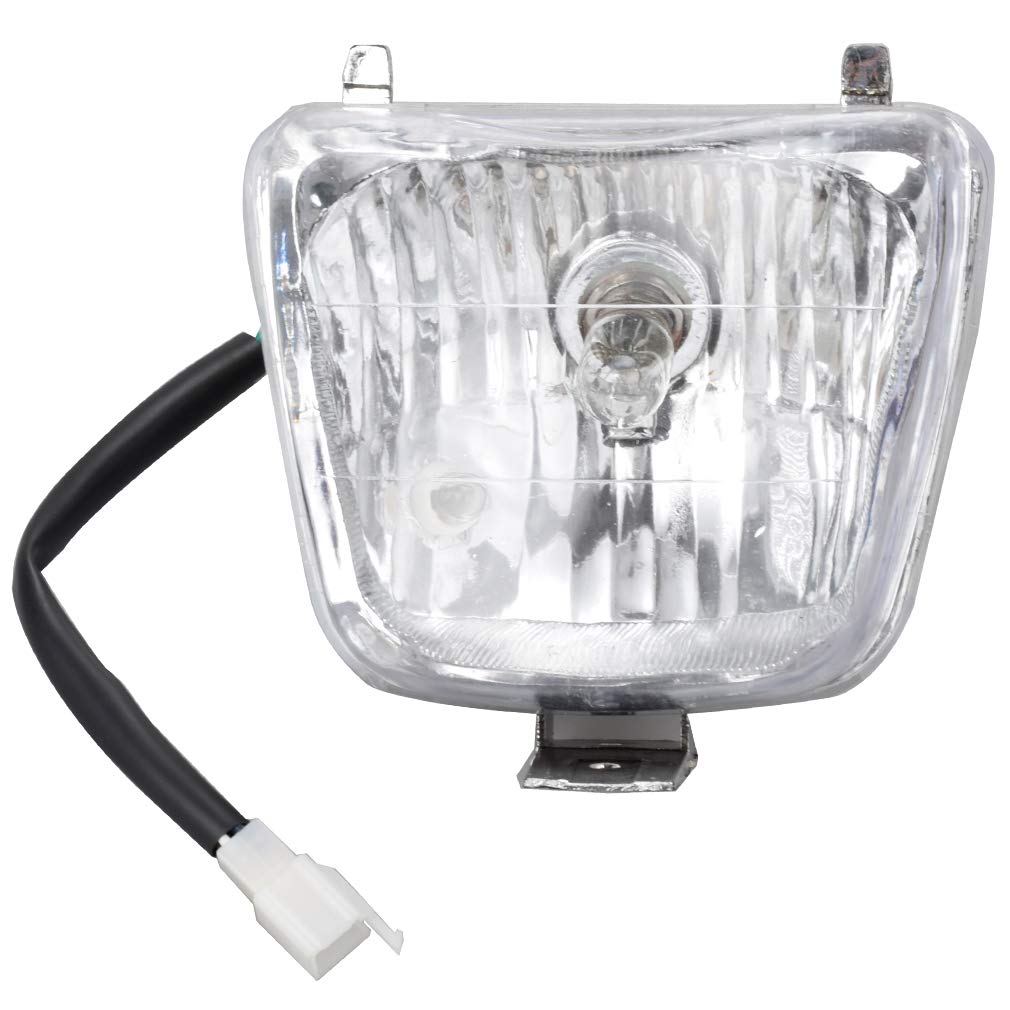 HIAORS Chinese ATV Quad Headlight Head Light Lamp Assembly for Taotao 3050C Coolster SunL 50cc 70cc 90cc 110cc 125cc 150cc Peace Mini Dinosaur Four Wheeler Parts