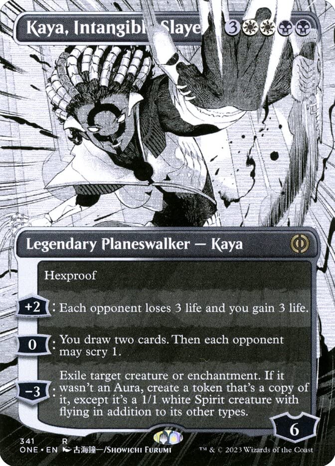 Magic: the Gathering - Kaya, Intangible Slayer (341) - Borderless - Foil - Phyrexia: All Will Be One