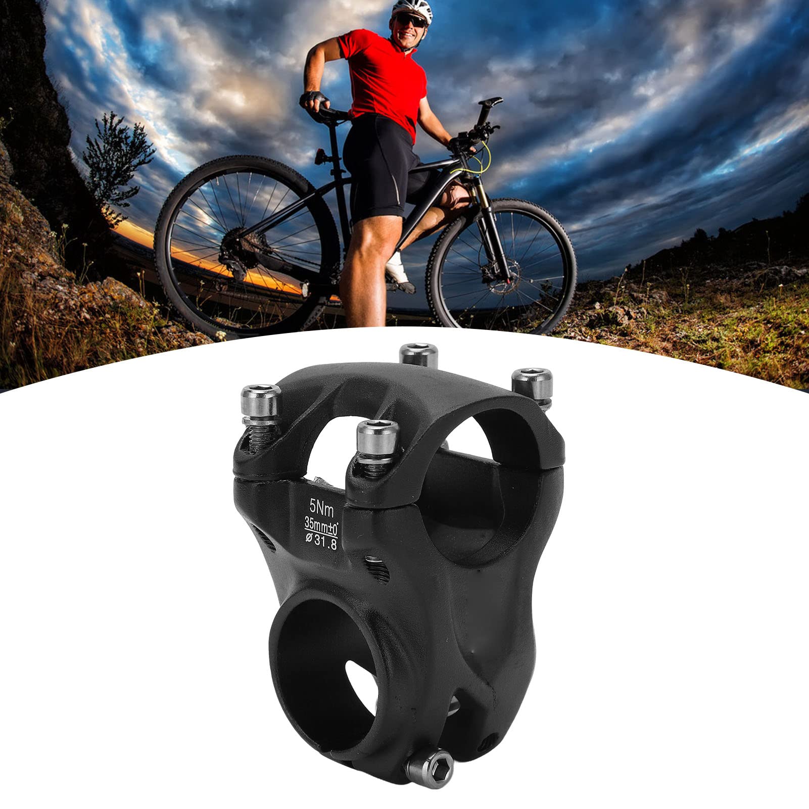 LAIONTY Bike Handlebar Stem Aluminum Alloy Lightweight Handlebar Stem Tool Cycling Accessory for Road Mountain Bike