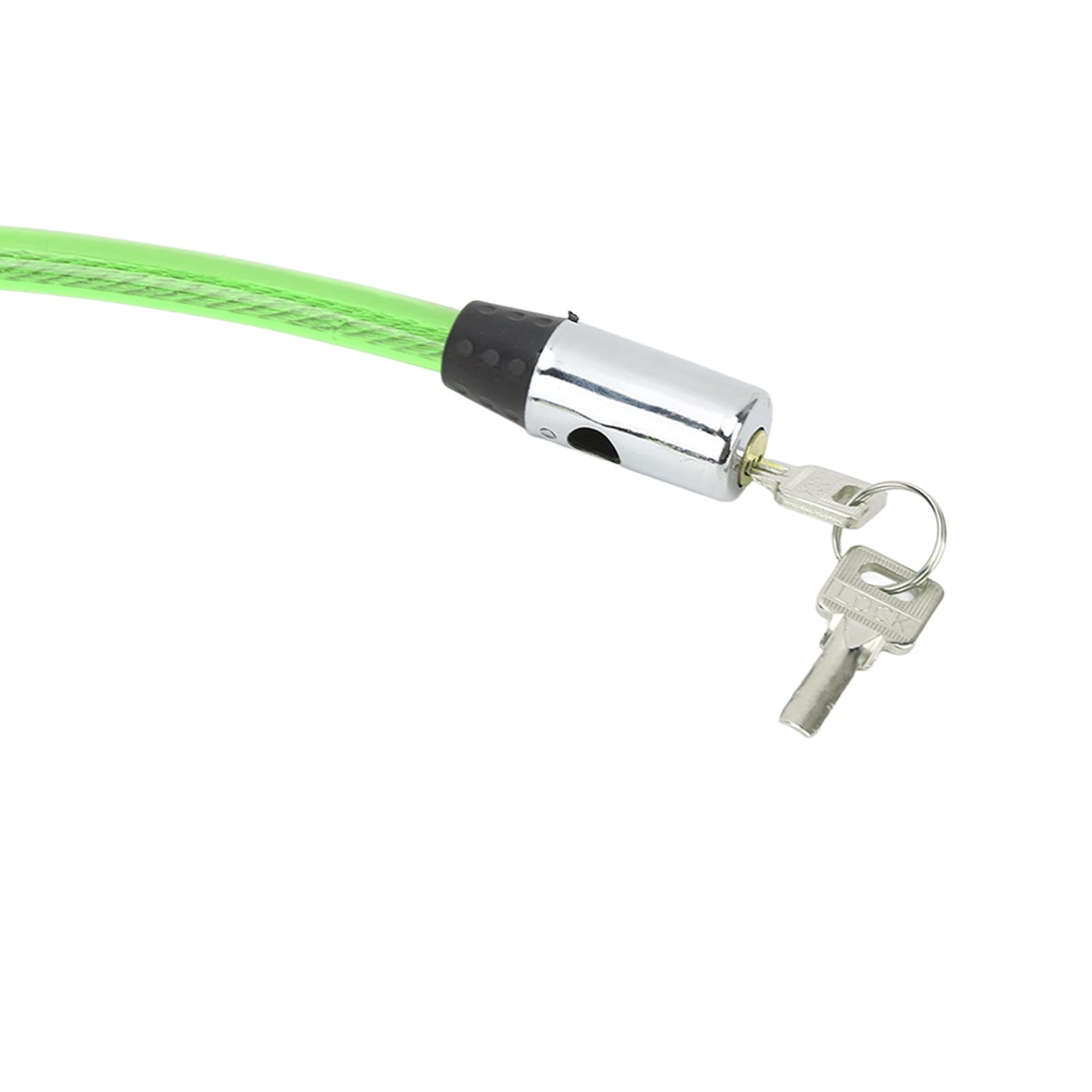 LAIONTY Bike Lock Durable Steel Wire Cables Lock with Keys Easy to Use Motorcycles Bike Lock Accessory (Green)