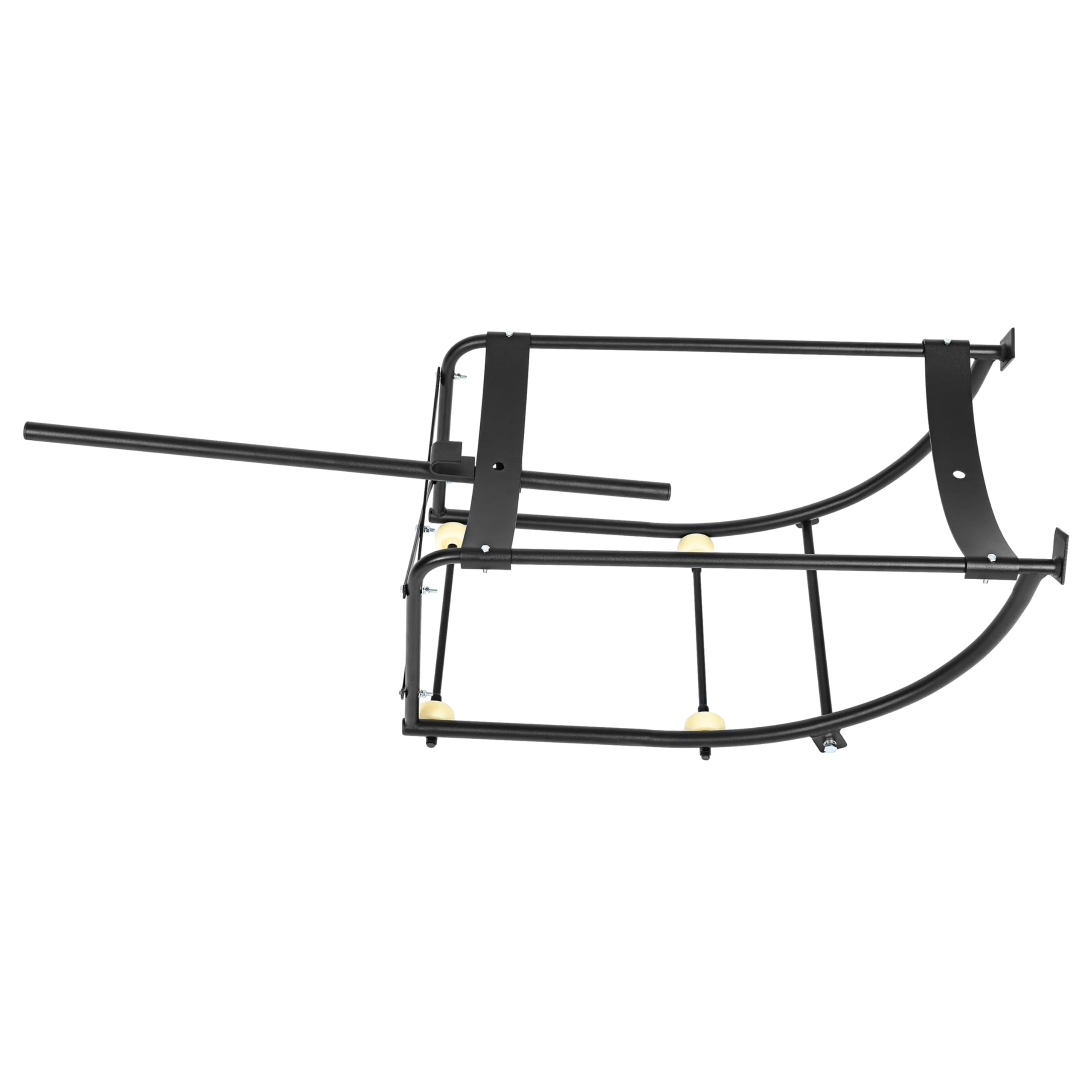HECASA 55 Gallon Drum Cradle with Wheels, Rotating Steel Oil Drum Rack 600 Lbs Capacity, Powder Coated, Black