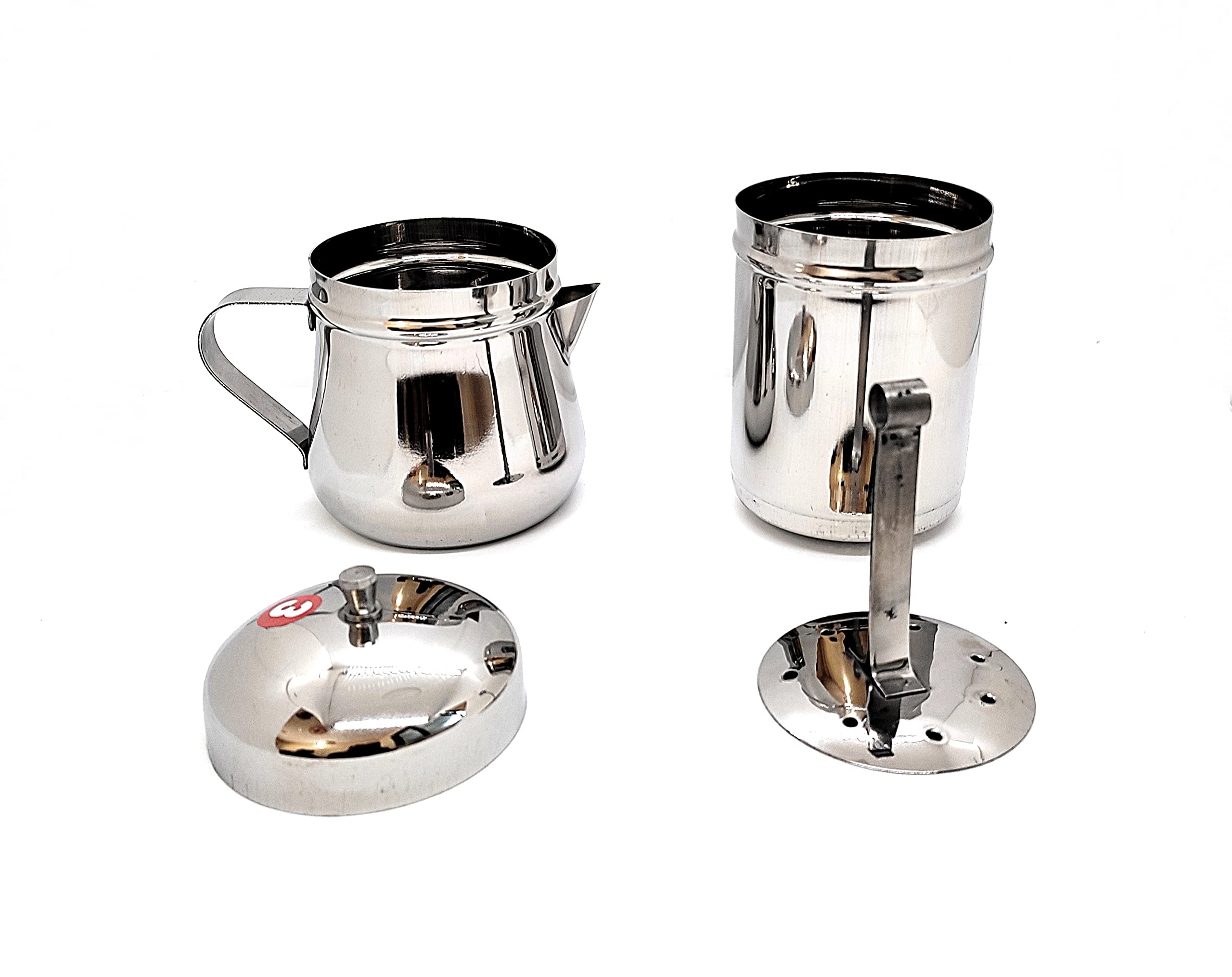 KERAM Coffee filter-drip coffee maker 2-3 cup/coffee bar accessories-stainless steel coffee filters-dripper camping-hiking reusable slow metal south indian pour over dripper