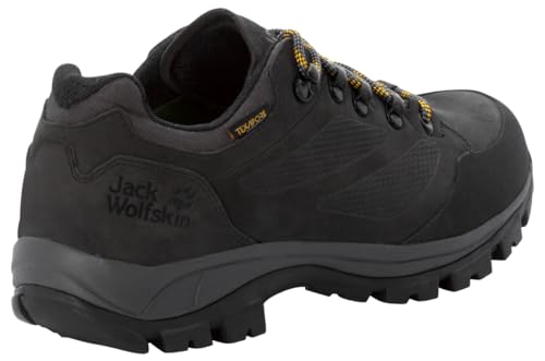 Jack Wolfskin Men's Rebellion Texapore Low M Hiking Shoe, Phantom/Burly Yell, 12