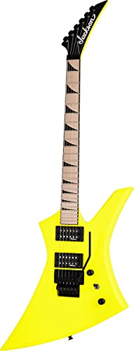 Jackson X Series Kelly Kexm 6-String, Maple Fingerboard, Poplar Body, and Through-Body Maple Neck Electric Guitar (Right-Handed, Neon Yellow)