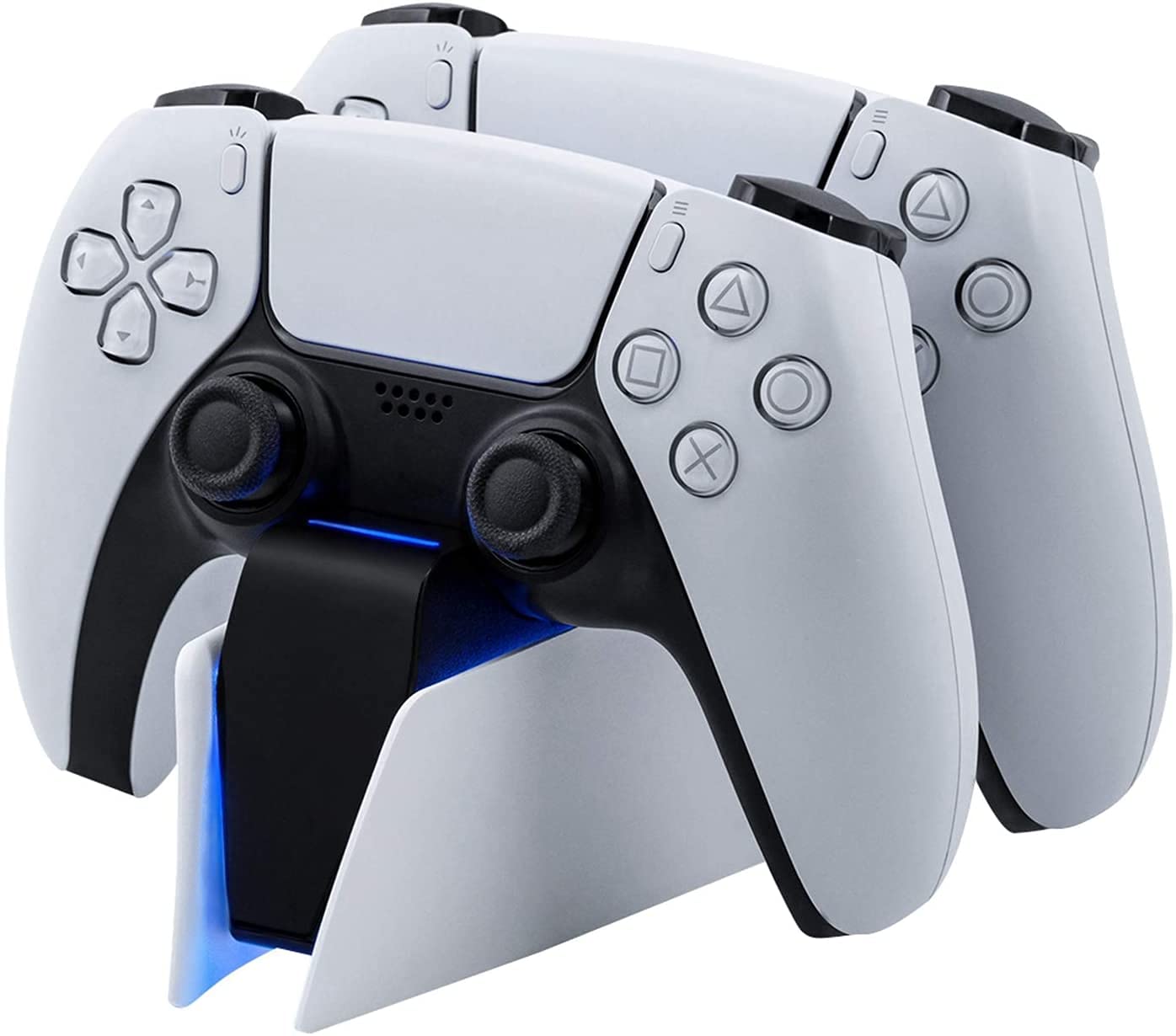 Mazepoly Dual Charger for PS5 Controller Charger Fast Charging Station Dock USB Type C Charging Adapter with LED Indicator for Playstation 5 DualSense Controller