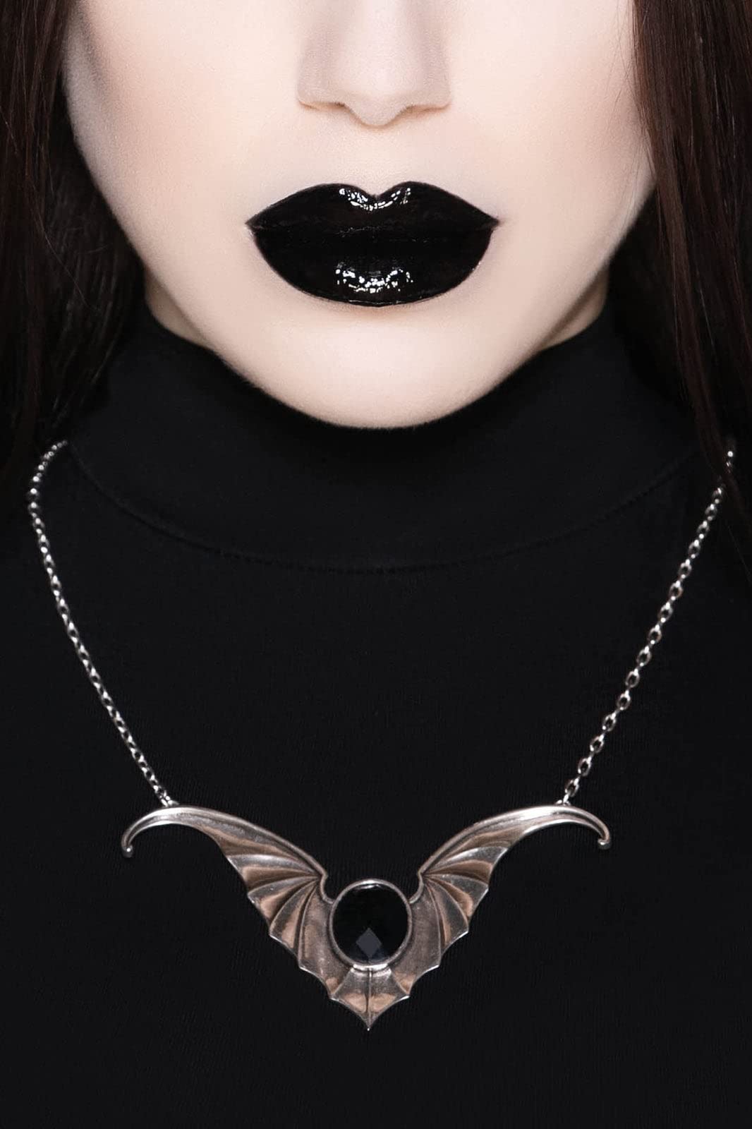 Killstar Dark Minds Bat Wing Goth Occult Jewelry Pendant Necklace
