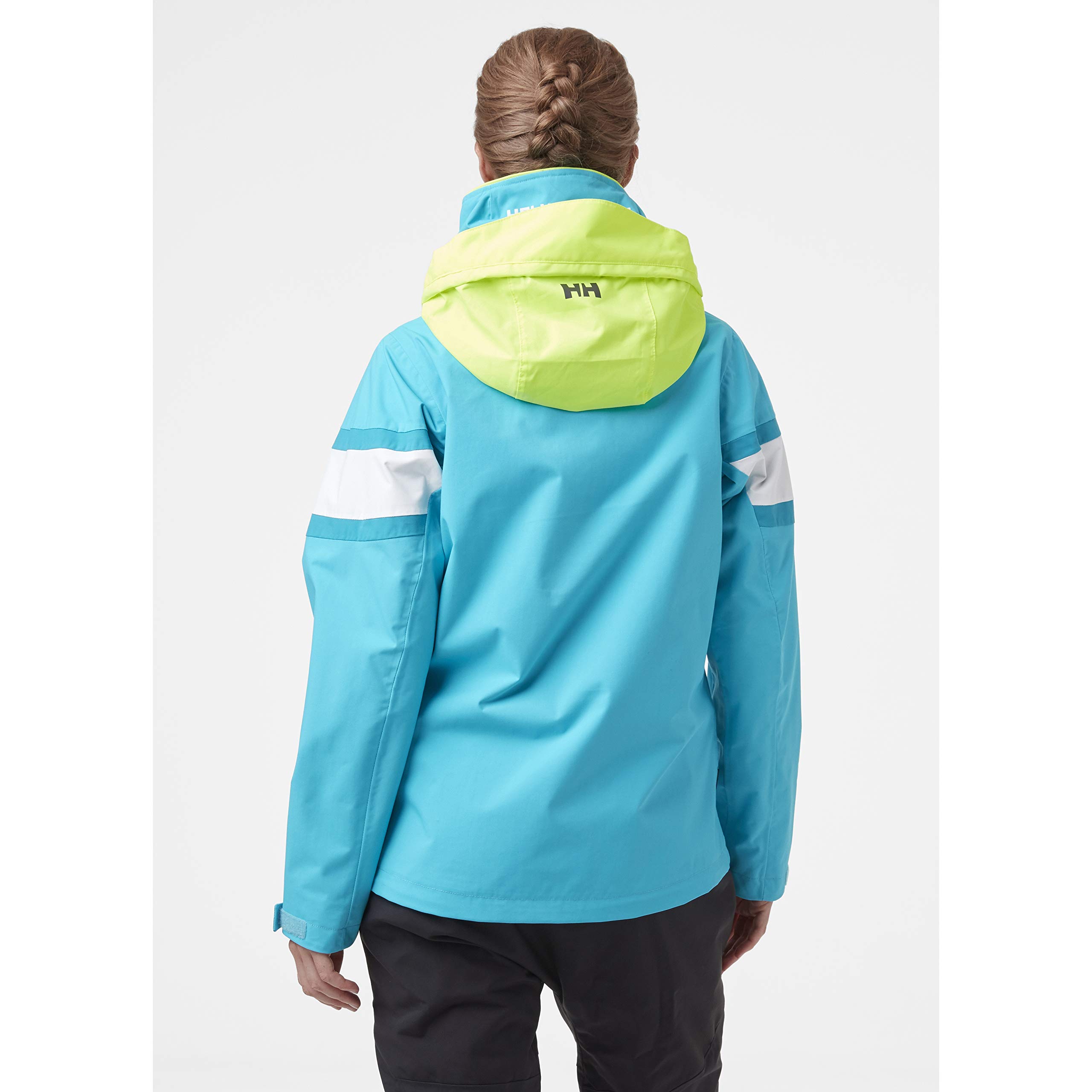 Helly Hansen Women's Salt Flag Waterproof Windpoof Breathable Sailing Jacket, 414 Reef Green, X-Small