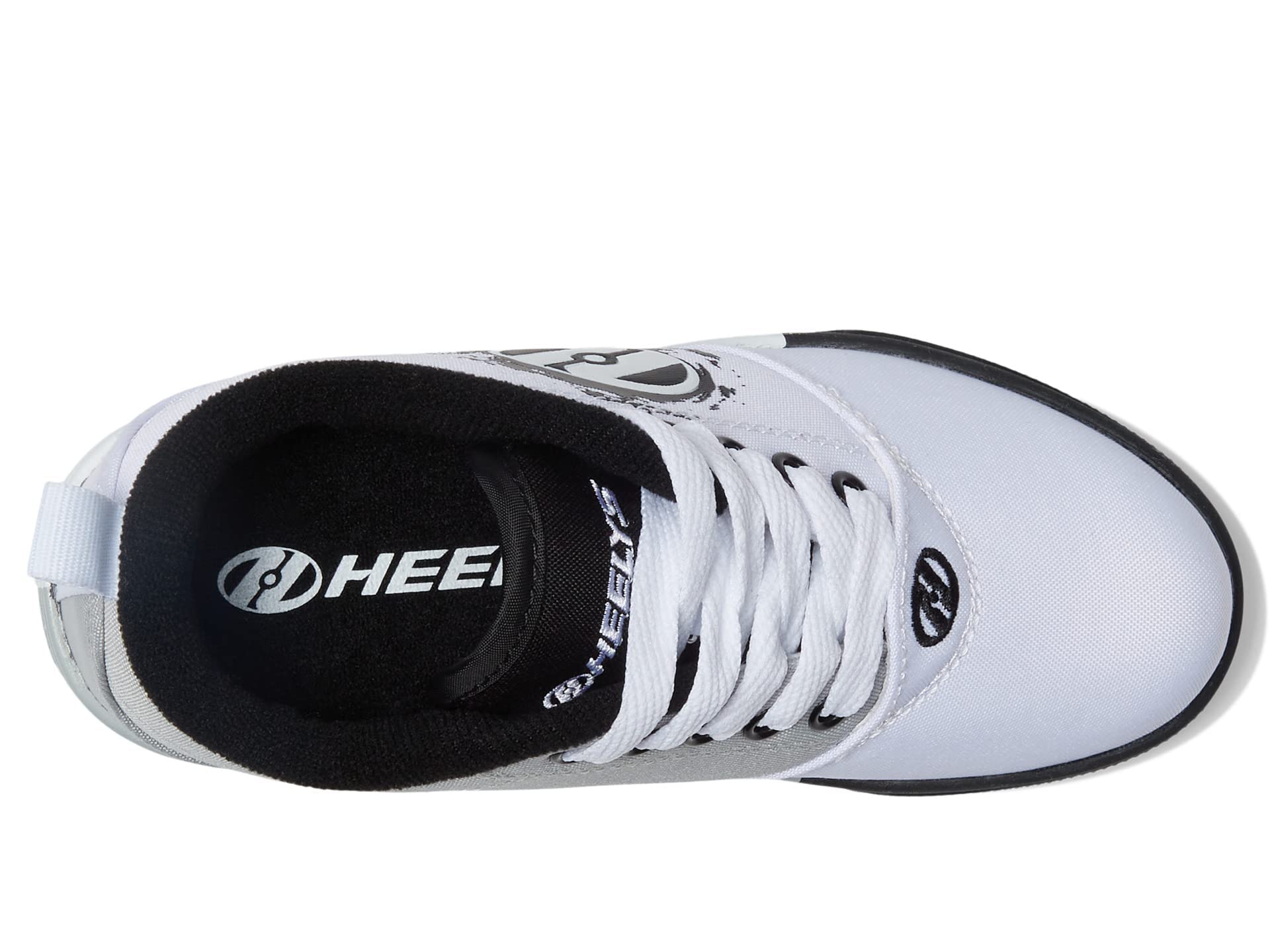 HEELYS Pro 20 Drips (Little Kid/Big Kid/Adult) Black/White/Gray 2 Little Kid M