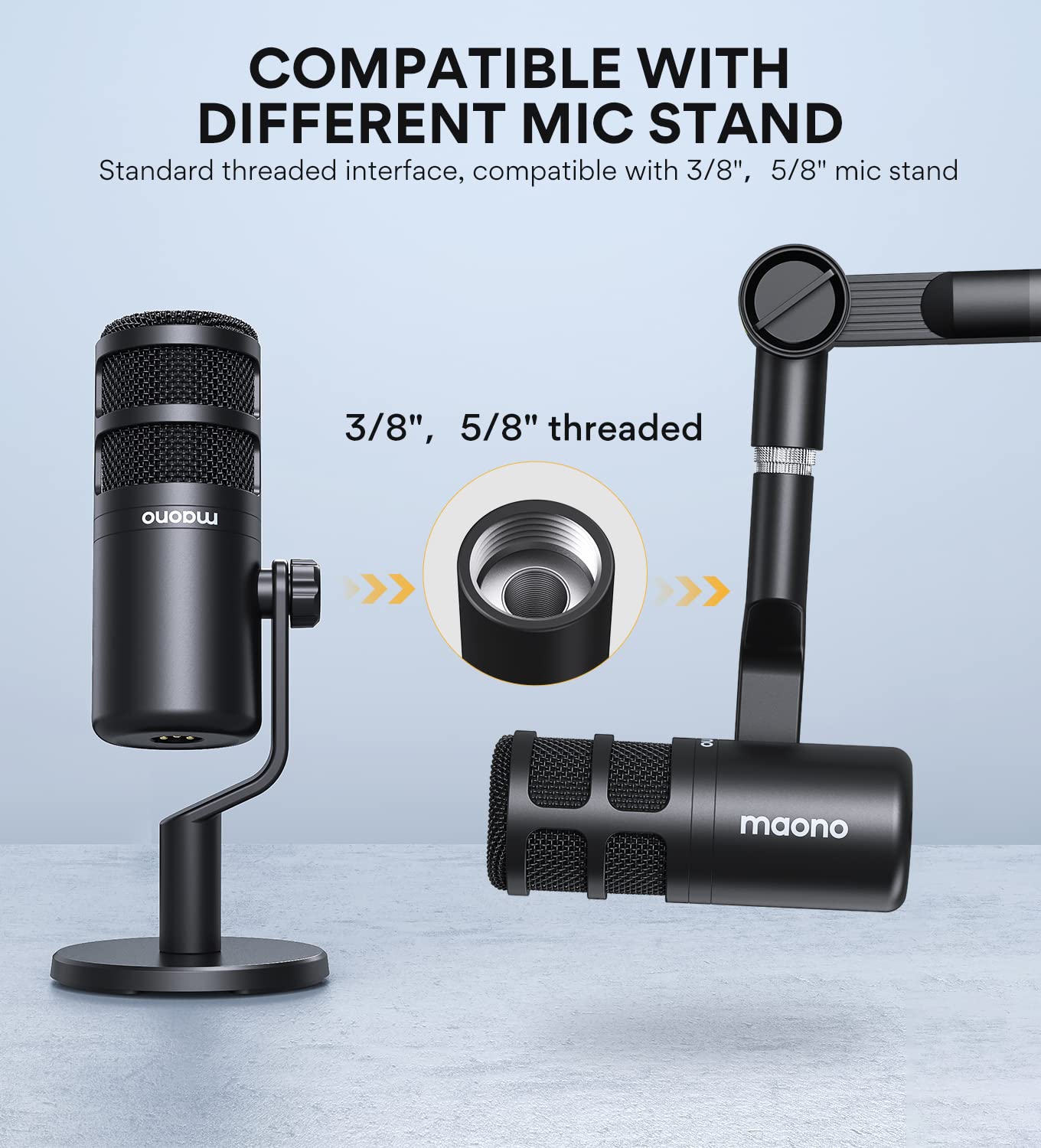 MAONO XLR Microphone, PM500 & PD100 Podcast Cardioid Studio Recording Mic for Streaming, Podcasting, Singing, Voice-Over, Vocal, Home-Studio, YouTube, Skype, Twitch