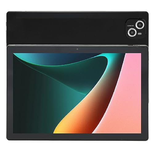 Honio 2 in 1 Tablet PC, 100-240V Multifunction 2 in 1 Tablet 8GB RAM 256GB ROM 8MP Front Camera Quad Processor for Work for Android 12.0 for Entertainment (US Plug)