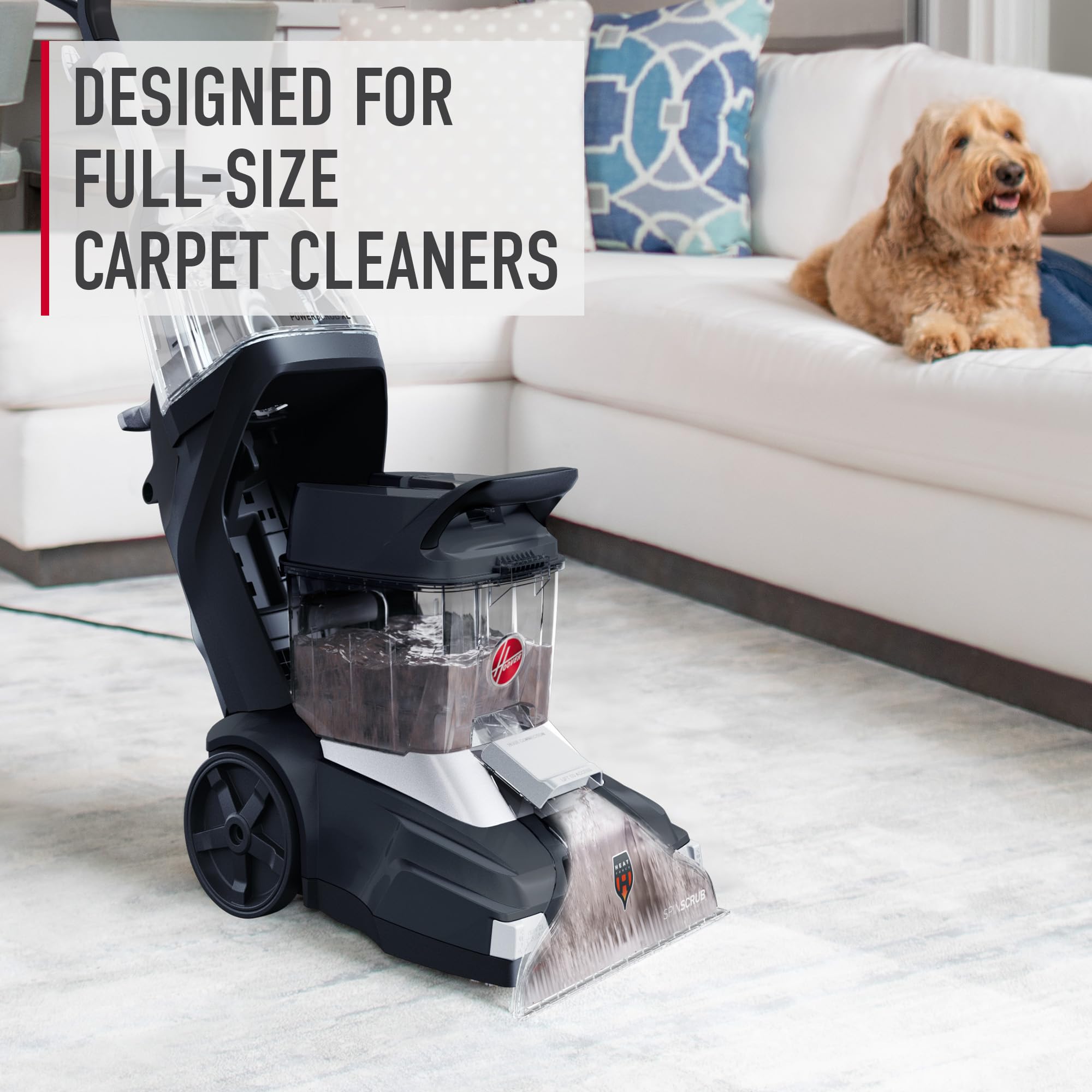 Hoover Oxy Deep Cleaning Carpet Shampoo, Concentrated Machine Cleaner Solution, 50 fl oz Formula, White, AH31950, (Pack of 1)