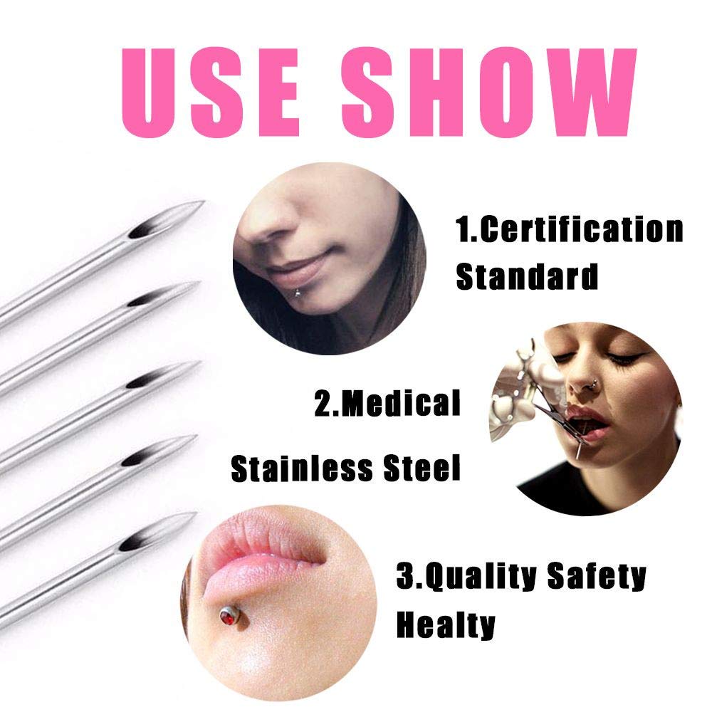 Saline Water Wipes Body 14G 18G 12G Piercing 100PCS 20G Mix Needle 16G accessories through The Wormhole All Seasons