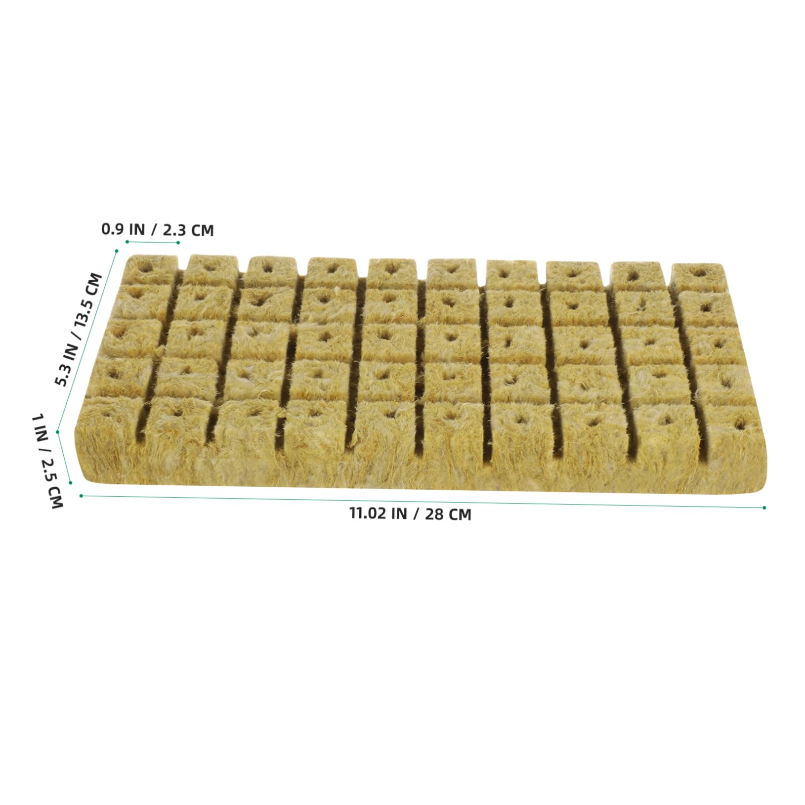 Happyyami 500 Pcs Gardenrock Woolasbestos Clone Plants Plugs Plant Fertilizer Plugs Germination Starter Grow Cubes Plugs Hydroponic Tower Plant Growing Plugs Practical Miniature
