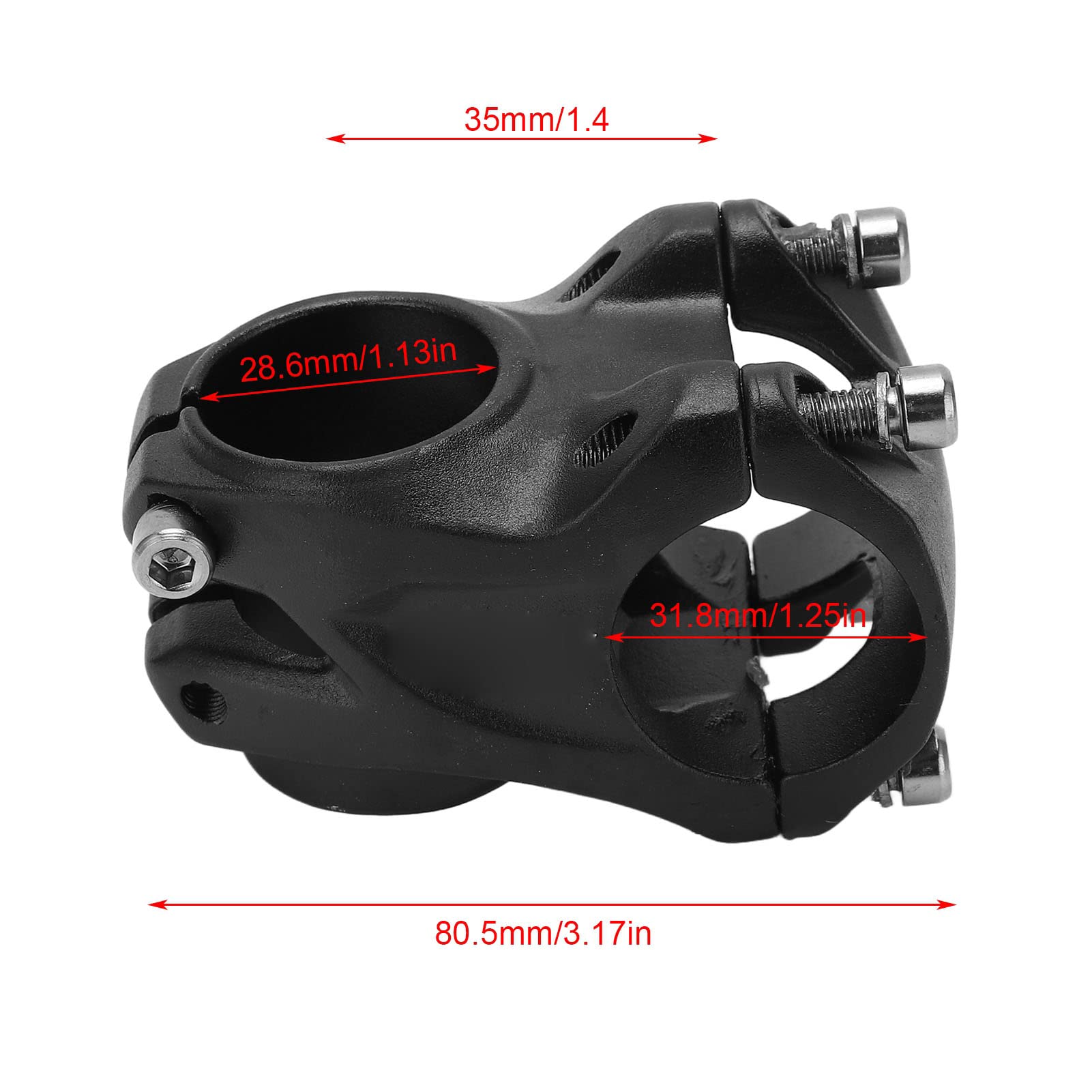 LAIONTY Bike Handlebar Stem Aluminum Alloy Lightweight Handlebar Stem Tool Cycling Accessory for Road Mountain Bike