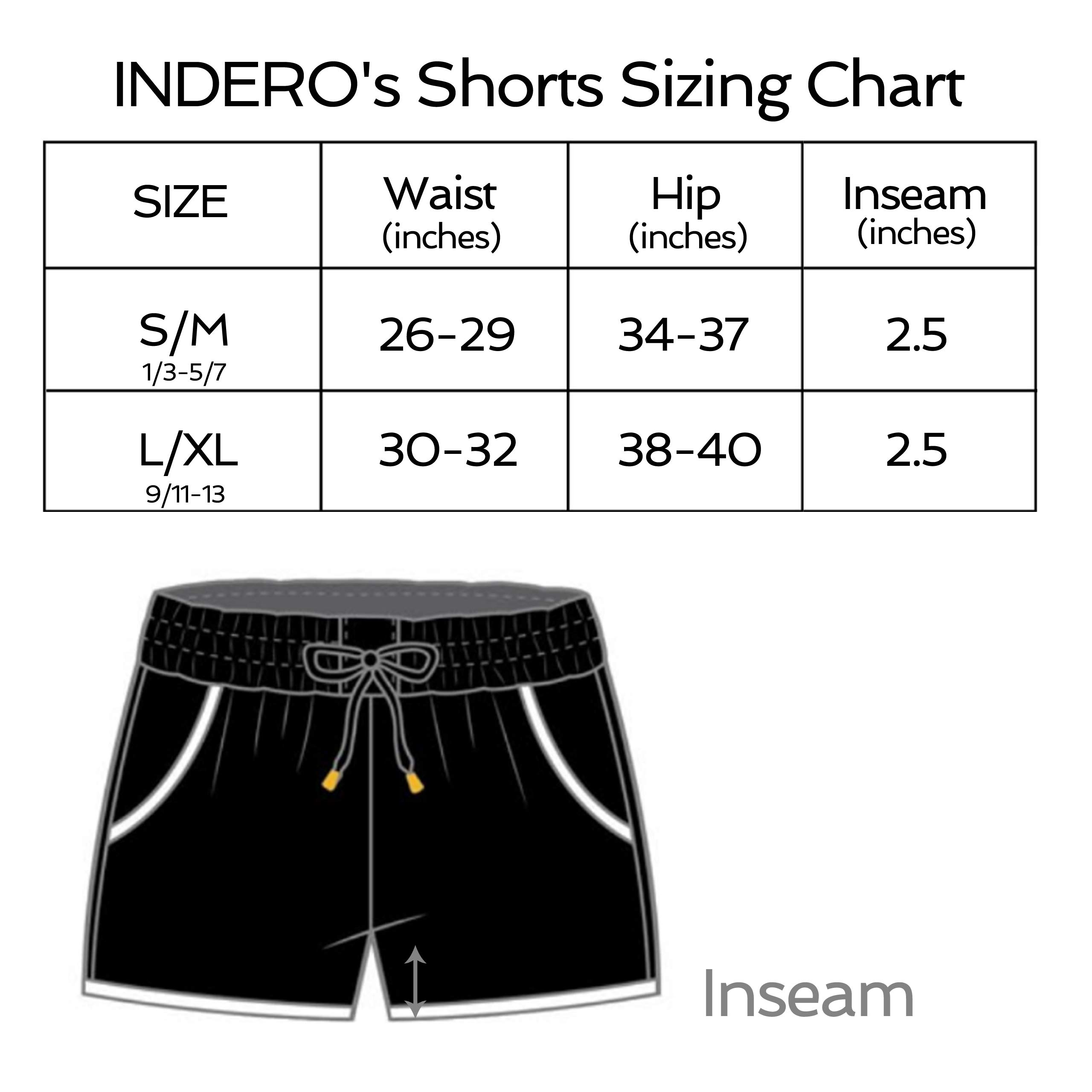 Indero Women's Active Shorts with Pocket Side Stripes Ultra Soft Workout Yoga Lounge Running Pants - Red Poinciana S M