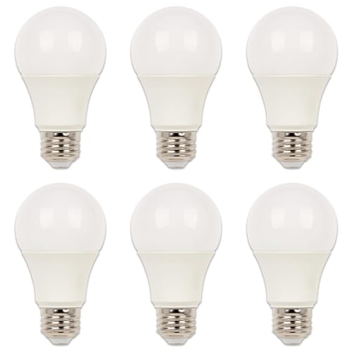 Westinghouse 5229120 14 Watt (100 Watt Equivalent) A19 Daylight LED Light Bulb, Medium Base, 6 Pack