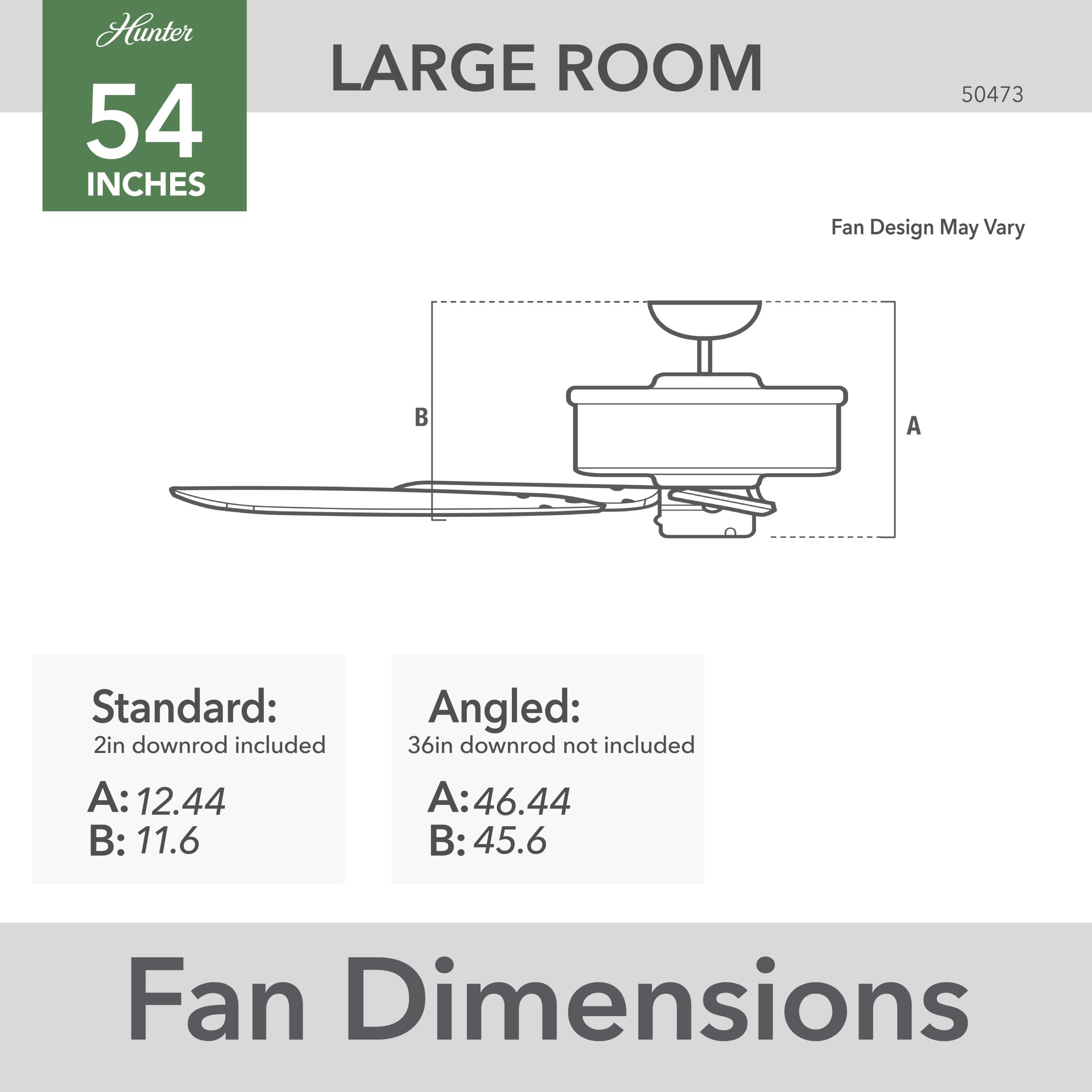 Hunter Bayview Indoor / Outdoor Ceiling Fan with Pull Chain Control, 54", Provencal Gold