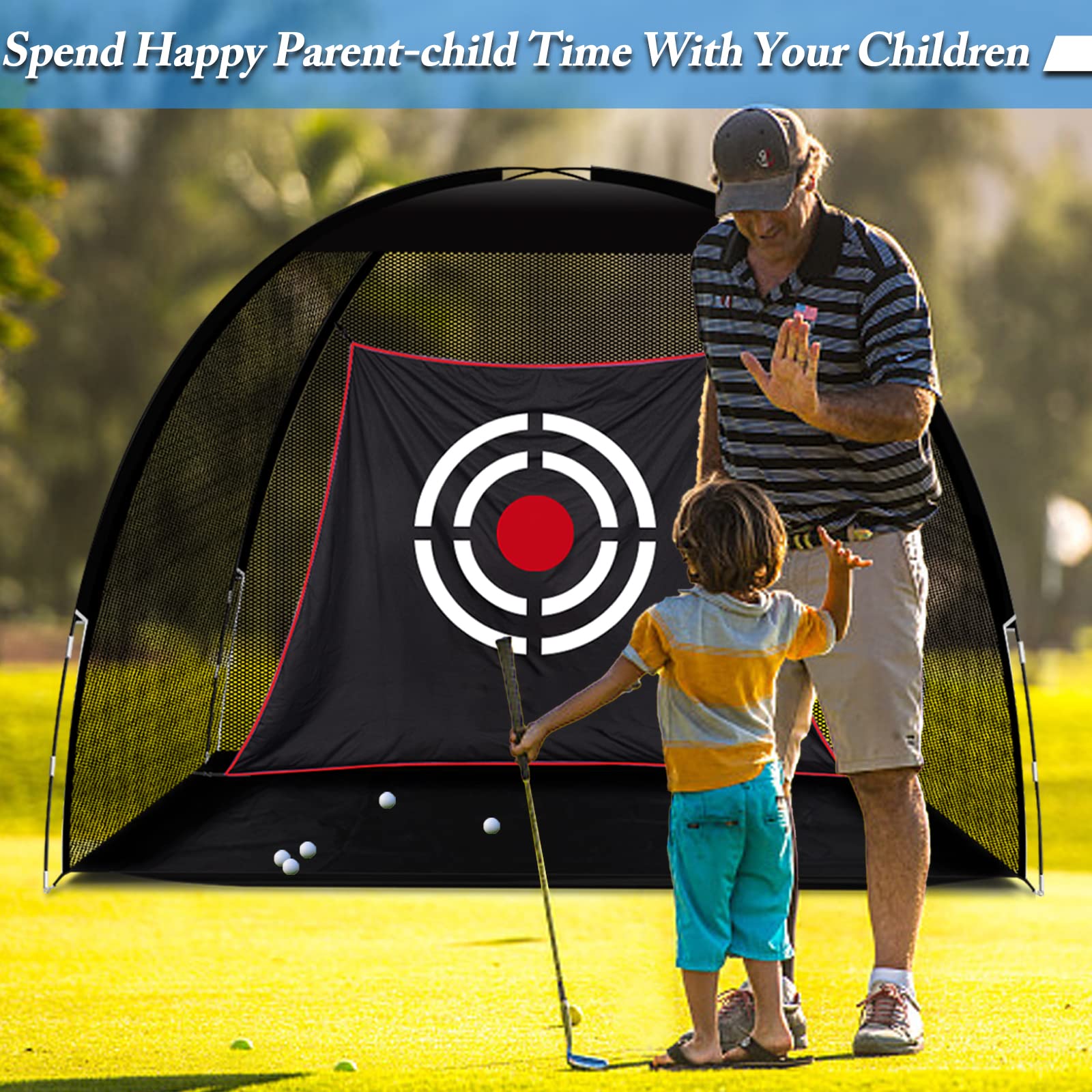 Indoor Golf Practice Net Golf Nets for Backyard Kids Golf Nets Indoor&Outdoor Golf Practice Hitting Nets Portable Golf Training Equipment 6.7x5x3.3FT