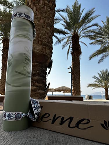 Lerne Non Slip Yoga Mat, Unbeatable Non Slip Performance, Eco Friendly for Hot Yoga, Free Carry Strap, Polyurethane (Mix)